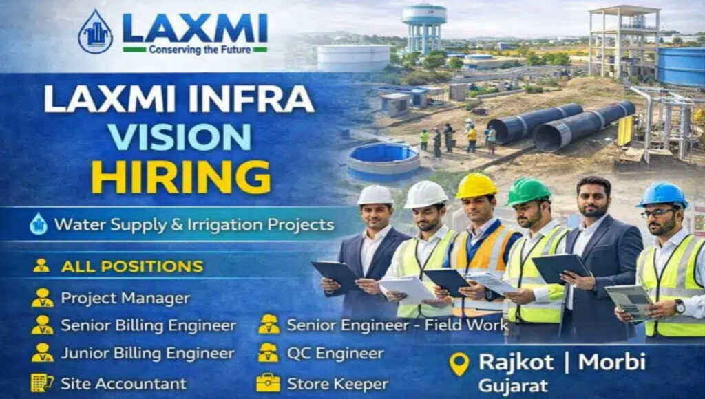 Laxmi Infra Vision Pvt Ltd Hiring 2026 | Exciting Job for Water Supply ...